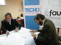 FAU firma convenio de colaboración con Techo para Chile - Facultad de ...